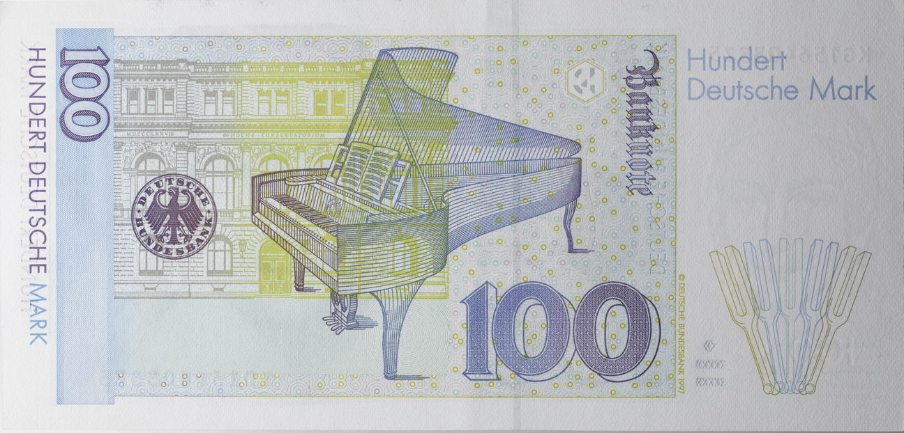 Bundesrepublik Deutschland 100 DM 1996 DM-Schein 4. Serie - Clara ...