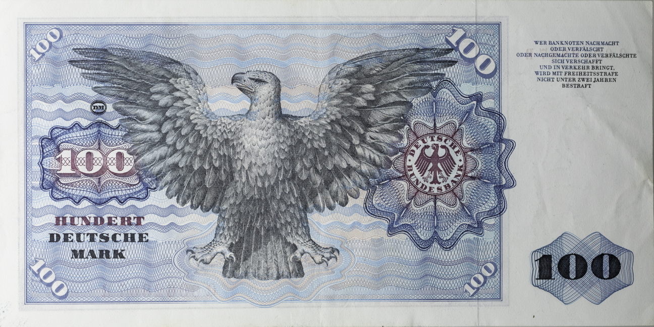 Bundesrepublik Deutschland 100 DM 1970 DM-Schein 3. Serie - Sebastian ...