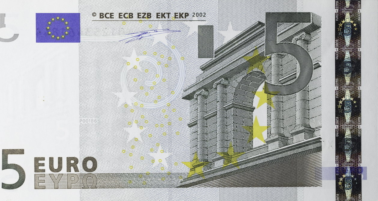 Europa 5 Euro 2002 Euro Banknote, 1. Serie Antike (2002-2012) I ...