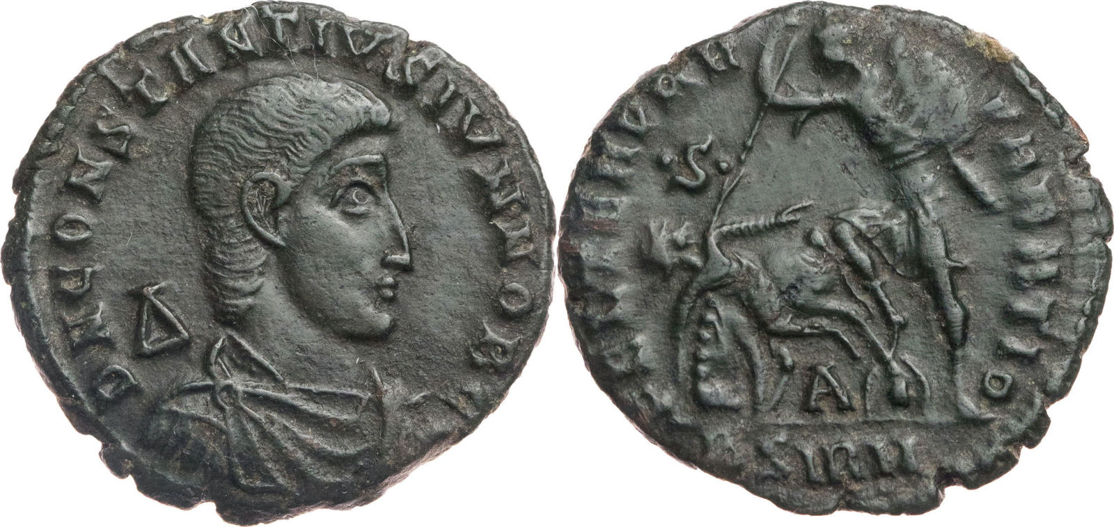 Römische Kaiserzeit Maiorina 351-354 n. Chr. Constantius Gallus Caesar ...