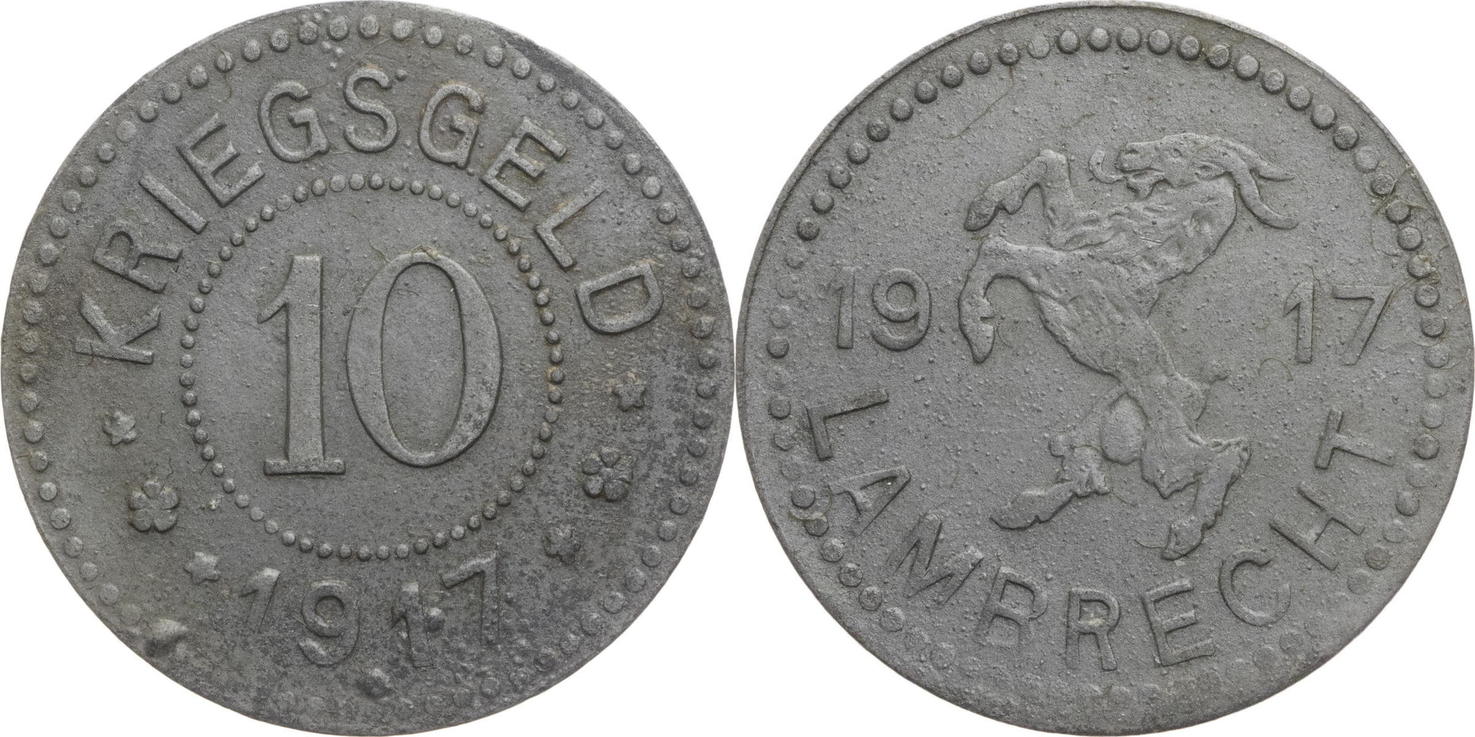 Lambrecht 10 Pfennig 1917 Kriegsgeld ss | MA-Shops