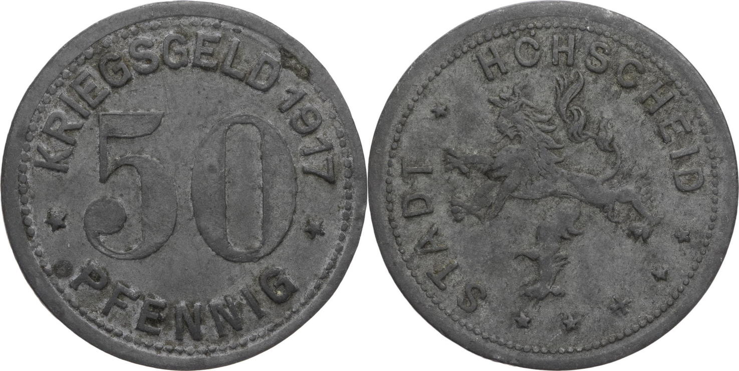 Höscheid 5 Pfennig 1917 Kriegsgeld ss | MA-Shops