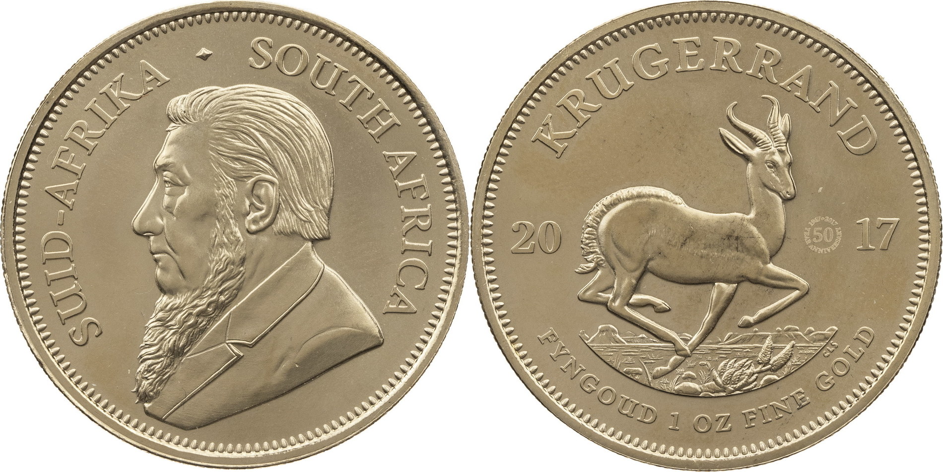 Südafrika 2017 1 oz Gold Krügerrand - 50 Jahre Krügerrand vz | MA-Shops