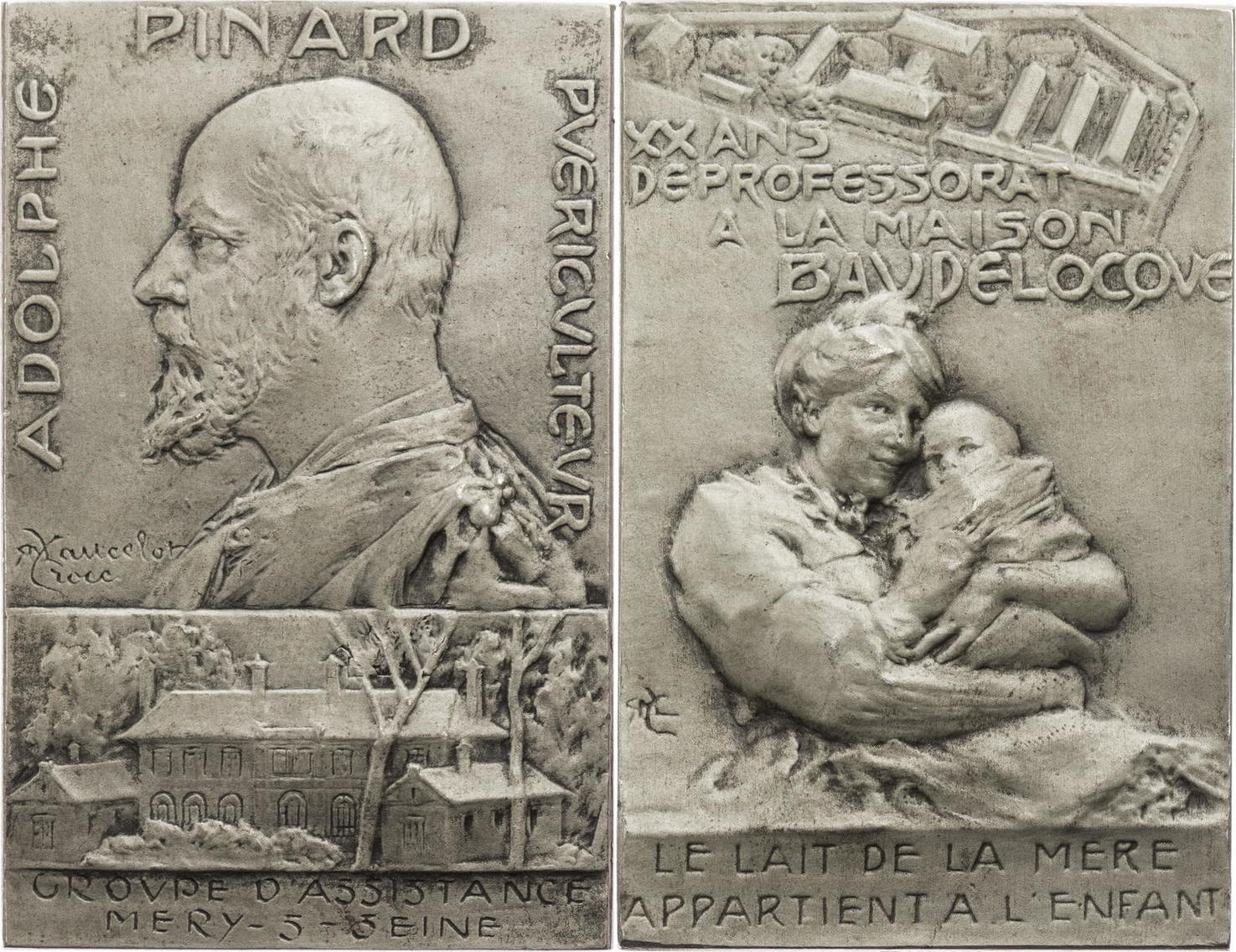 Frankreich Medaille o.J. (um 1900) Medicina in nummis - Auf Adolphe ...