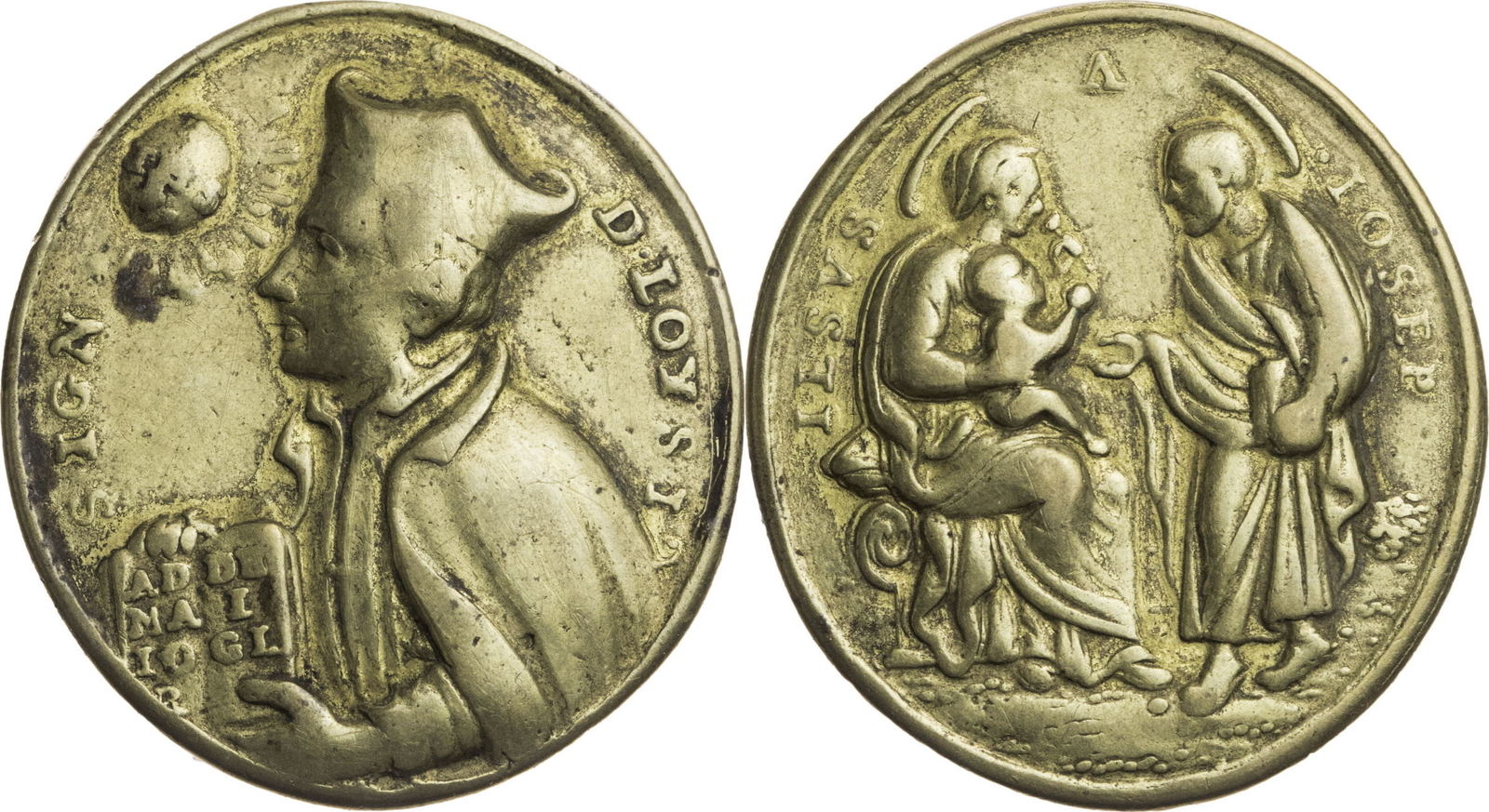 Deutschland Wallfahrtsmedaille 18. Jh. Hl. Igatius von Loyola (1556 ...