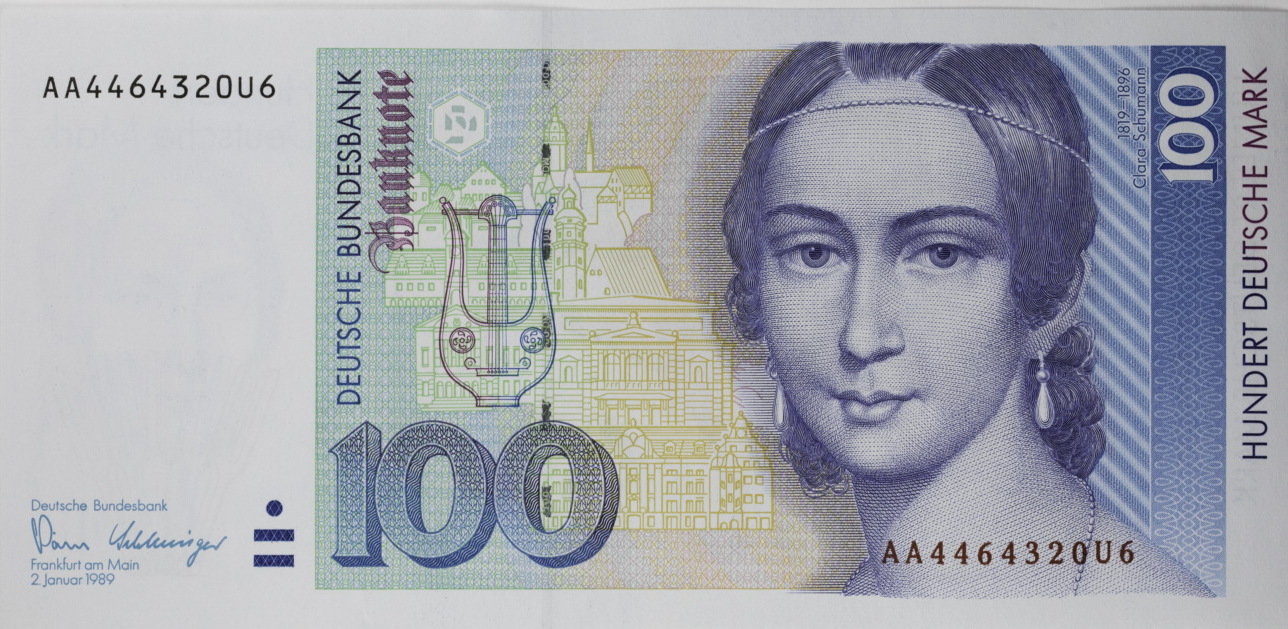Bundesrepublik Deutschland 100 DM 2. Januar 1989 DM-Schein 4. Serie ...