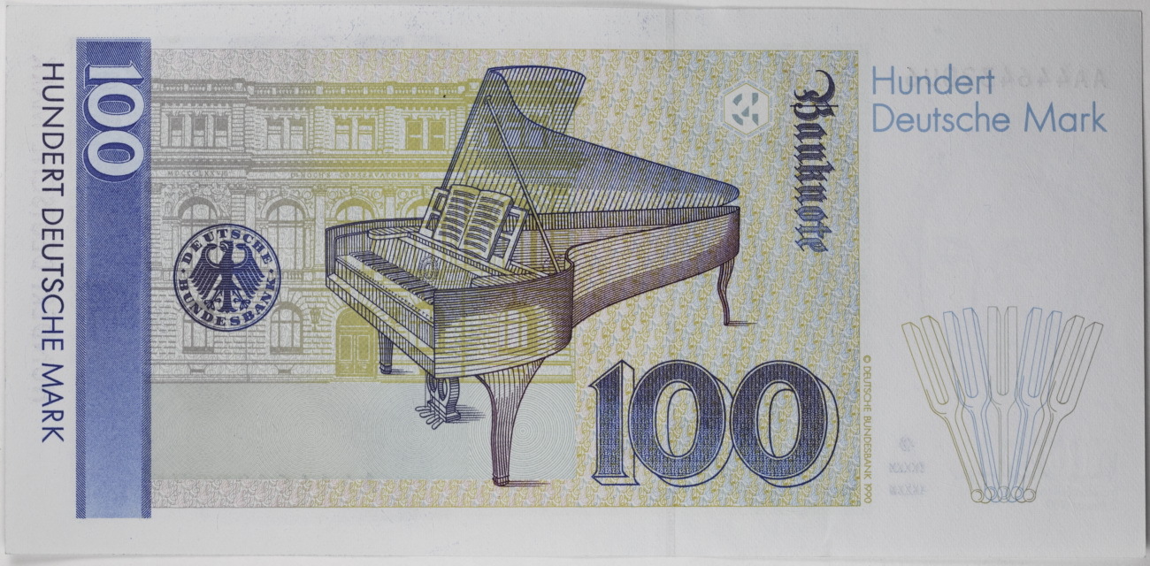 Bundesrepublik Deutschland 100 DM 2. Januar 1989 DM-Schein 4. Serie ...