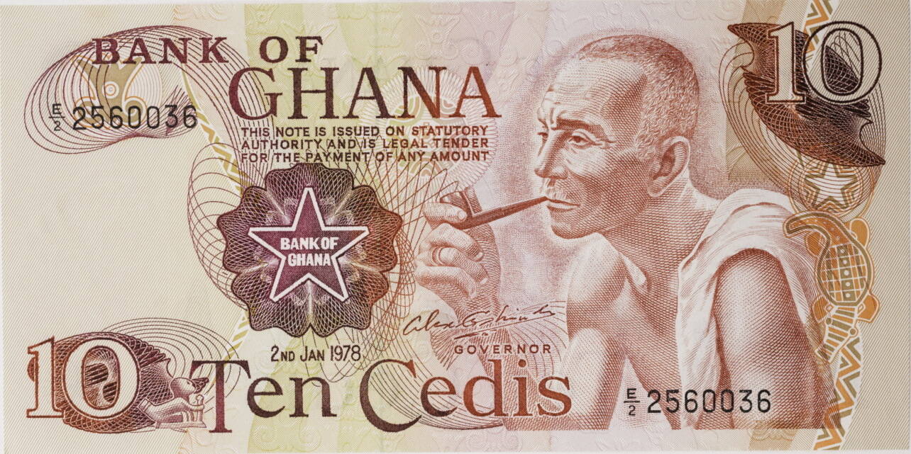 Ghana 10 Cedis 1978 Banknote kassenfrisch | MA-Shops