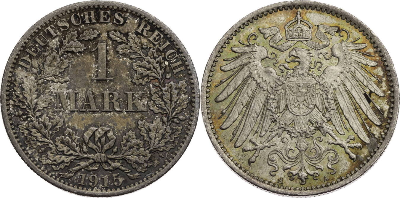 Kaiserreich 1 Mark 1915 A Kursmünze (1891-1916) ss-vz | MA-Shops