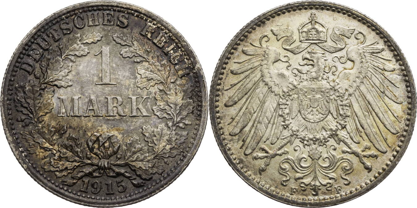 Kaiserreich 1 Mark 1915 F Kursmünze (1891-1916) ss-vz | MA-Shops