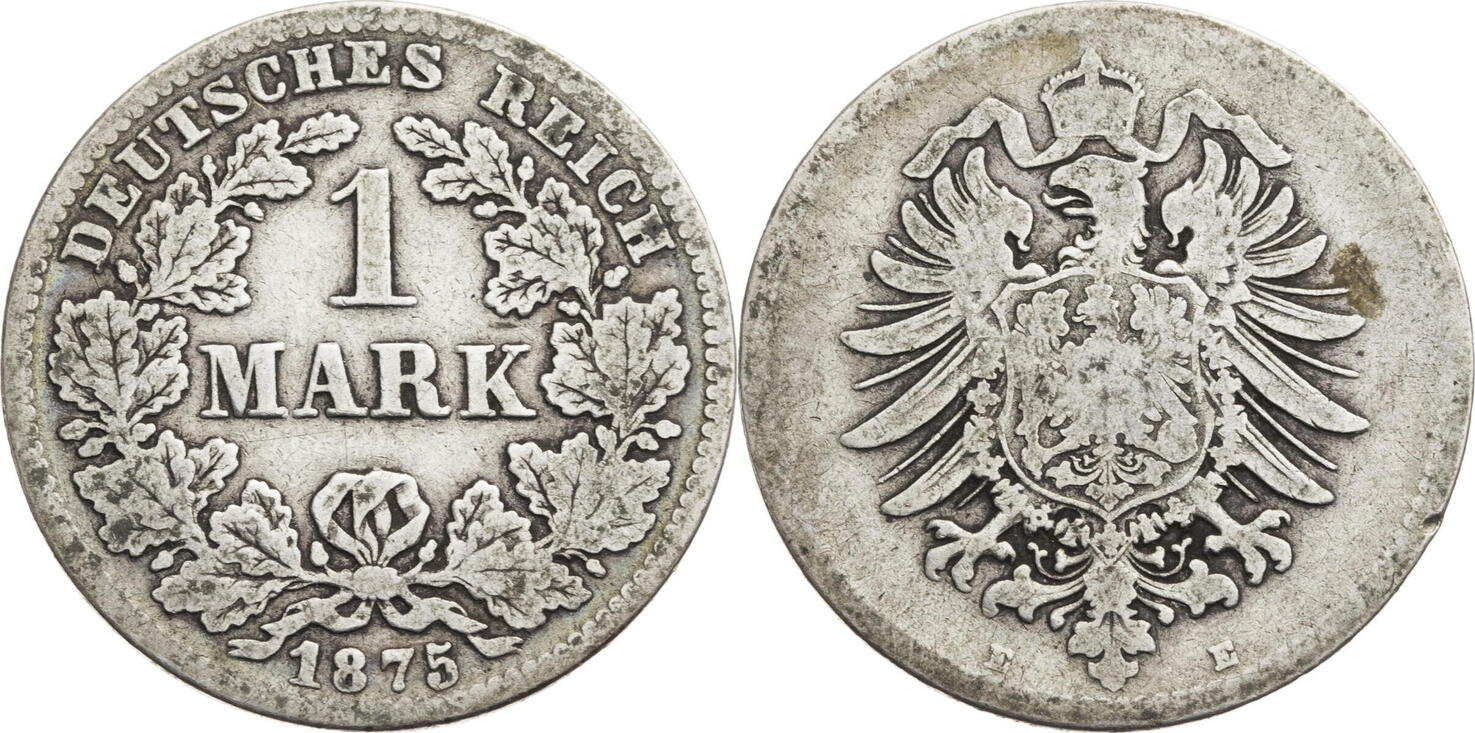 Kaiserreich 1 Mark 1875 E Kursmünze (1873-1887) s-ss | MA-Shops