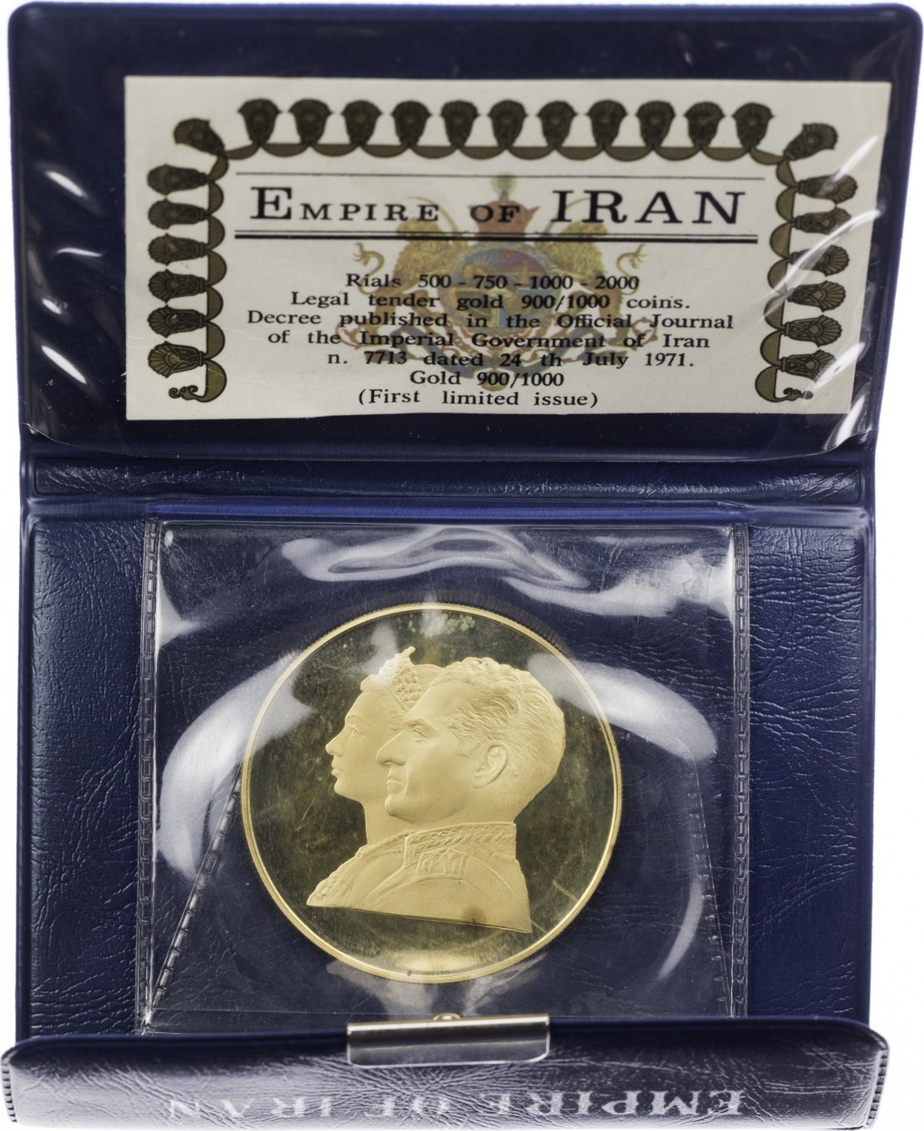 Iran 2000 Rials 1971 Mohammad Reza Pahlavi - Auf 2500 Jahre Persisches ...