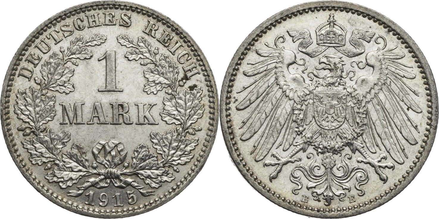 Kaiserreich 1 Mark 1915 E Kursmünze (1891-1916) ss-vz | MA-Shops