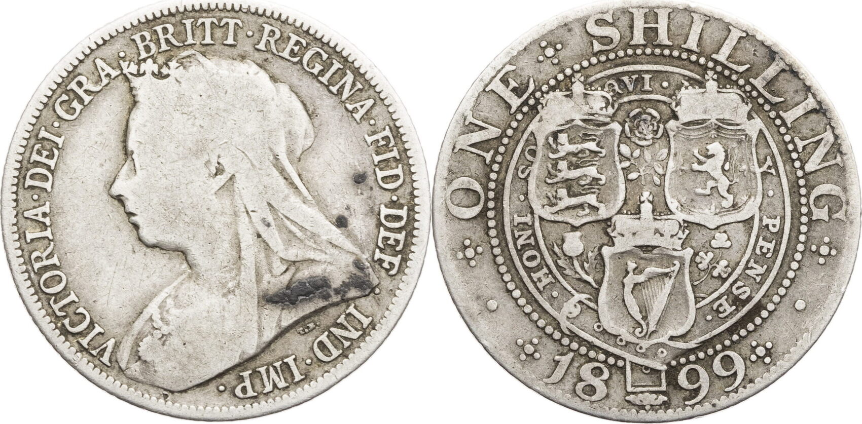 Großbritannien 1 Shilling 1899 Victoria (1837-1901) - Kursmünze (1893 ...