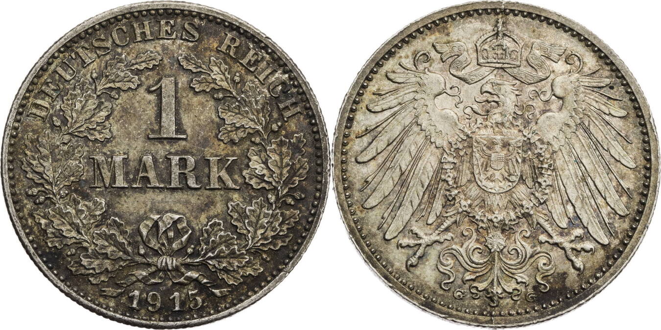 Kaiserreich 1 Mark 1915 G Kursmünze (1891-1916) ss-vz | MA-Shops