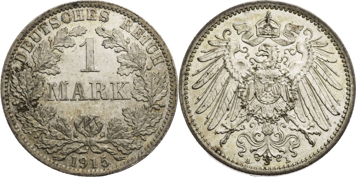 Kaiserreich 1 Mark 1915 A Kursmünze (1891-1916) ss | MA-Shops