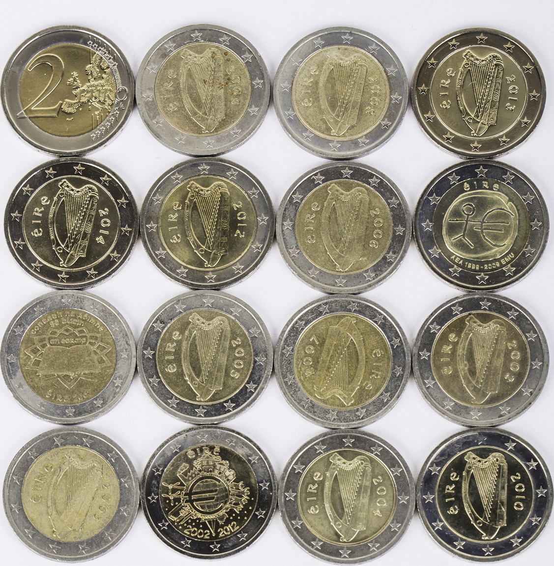 32 Euro 16 X 2 Euro 2002 2014 Lot 2 Euro M nzen Irland berwiegend