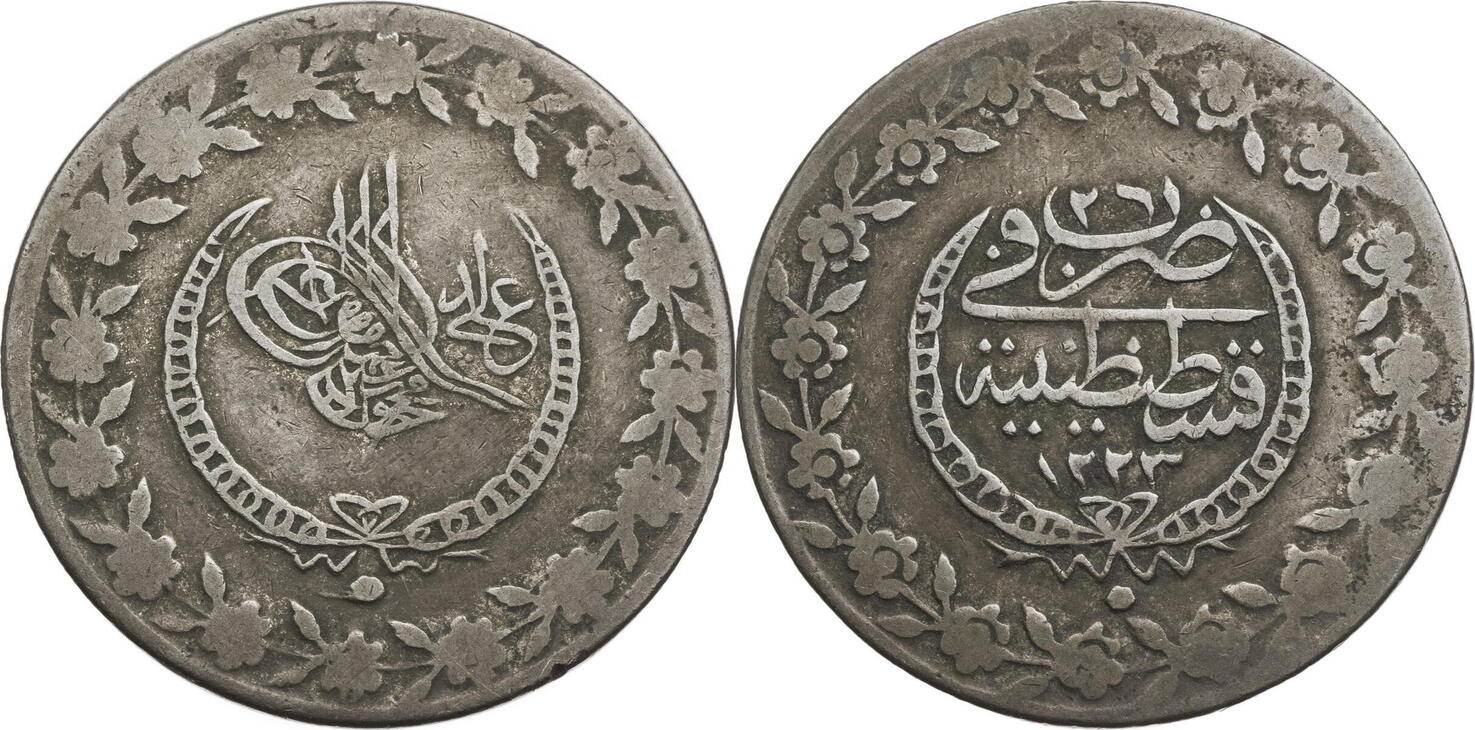 Osmanisches Reich 5 Kurus 1833 (1223/26 AH) Mahmud II. (1808-1839) ss | MA-Shops
