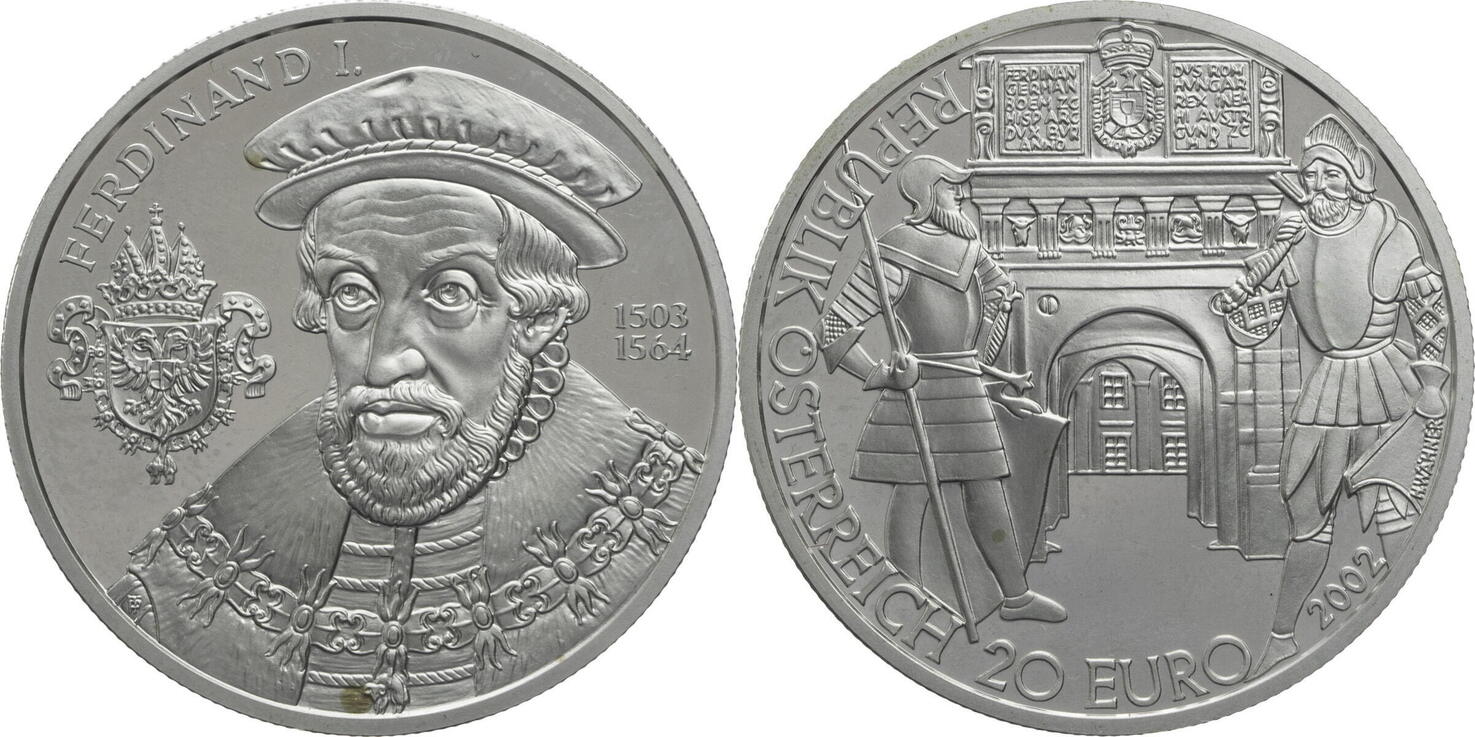 Österreich 20 Euro 2002 Serie Periodo - Periodo Rinascimentale ...