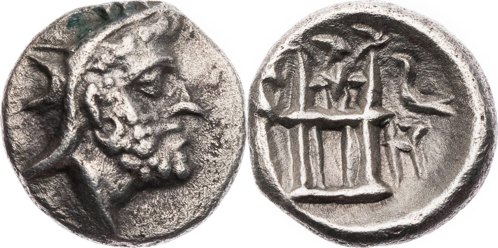 Persis Hemidrachme 2. Jh. v. Chr. Unbestimmter Herrscher, Kopf mit ...