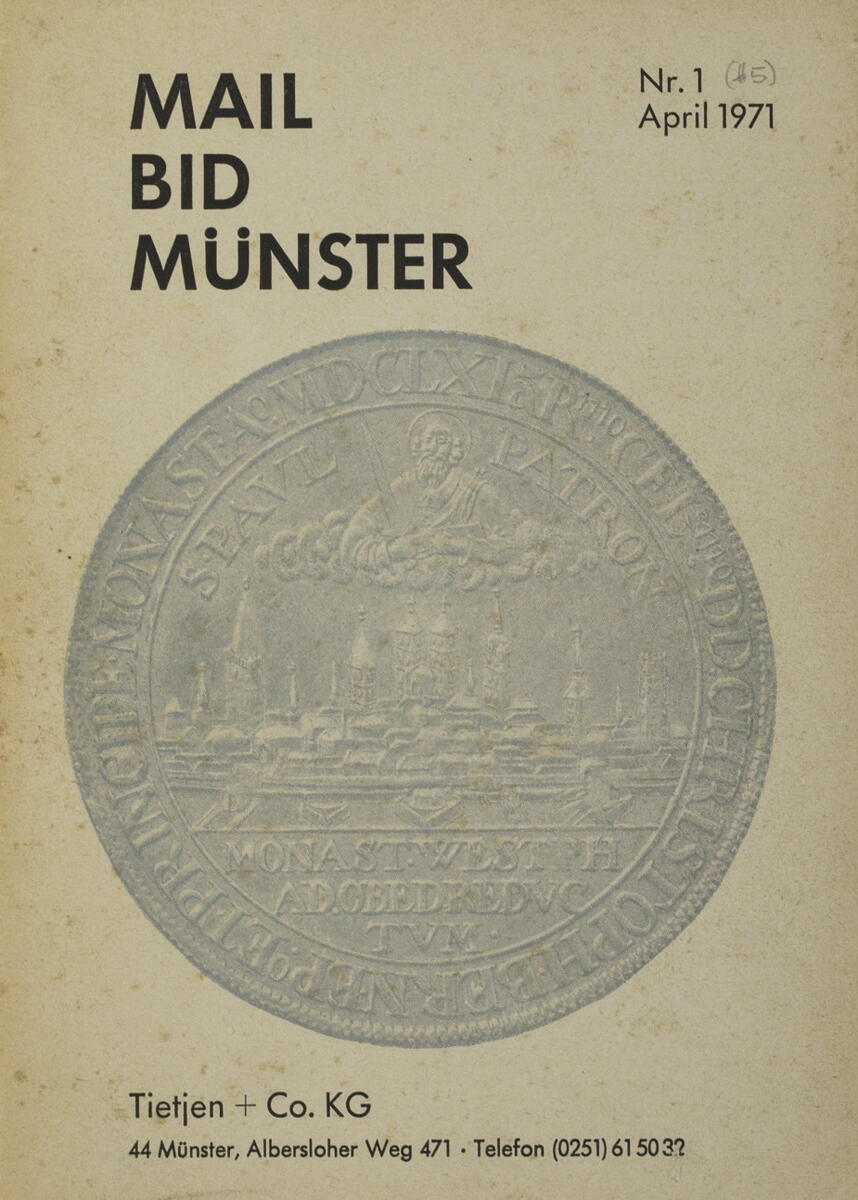 Münster Tietjen + Co. KG - Mail Bid 1 - April 1971 | MA-Shops