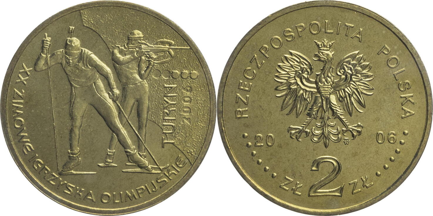 Polen 2 Zloty 2006 MW Olympische Spiele 2006 In Turin PP gekapselt