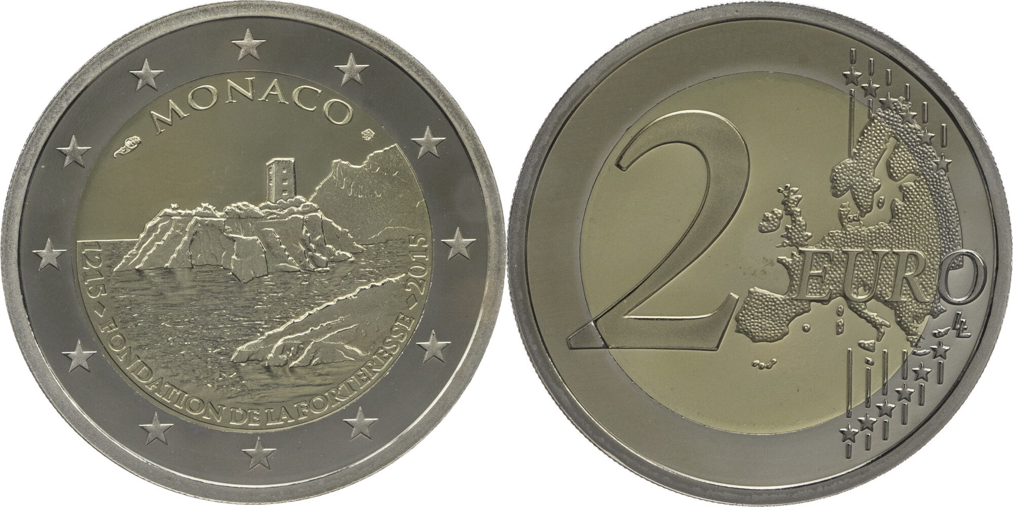Monaco 2 Euro 2015 Albert II. (seit 2009) - Auf 800 Jahre Bau des ...