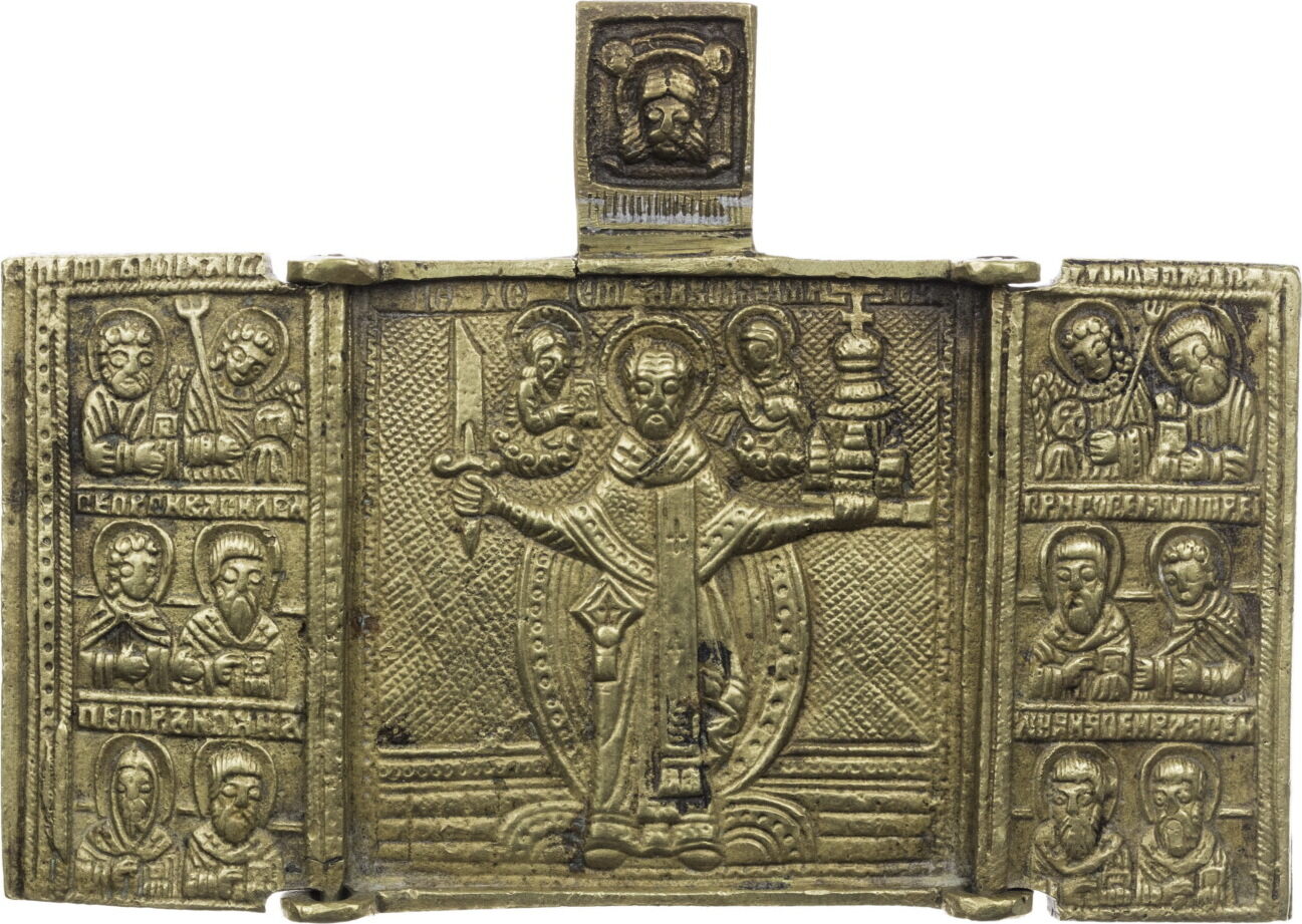 Russland Ikone o.J. (19. Jh.) Triptychon ss-vz | MA-Shops