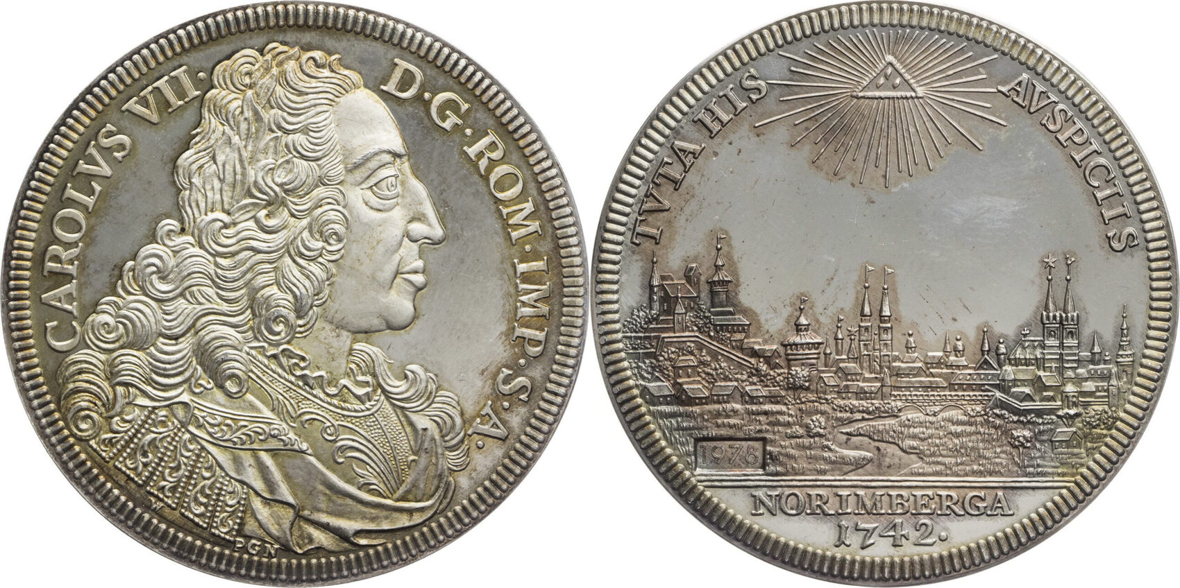 Nürnberg Medaille 1975 Karl VII. (1721-1738) vz-st | MA-Shops