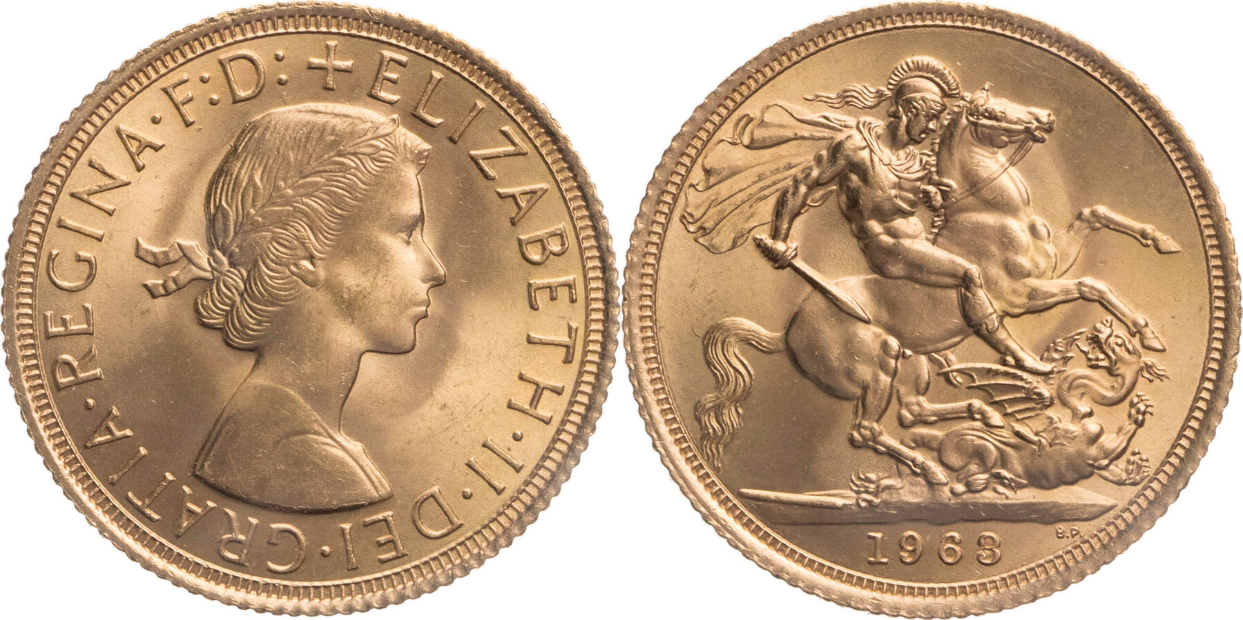 Großbritannien Sovereign 1963 Elisabeth II. - Kursmünze (1957-1968) vz ...