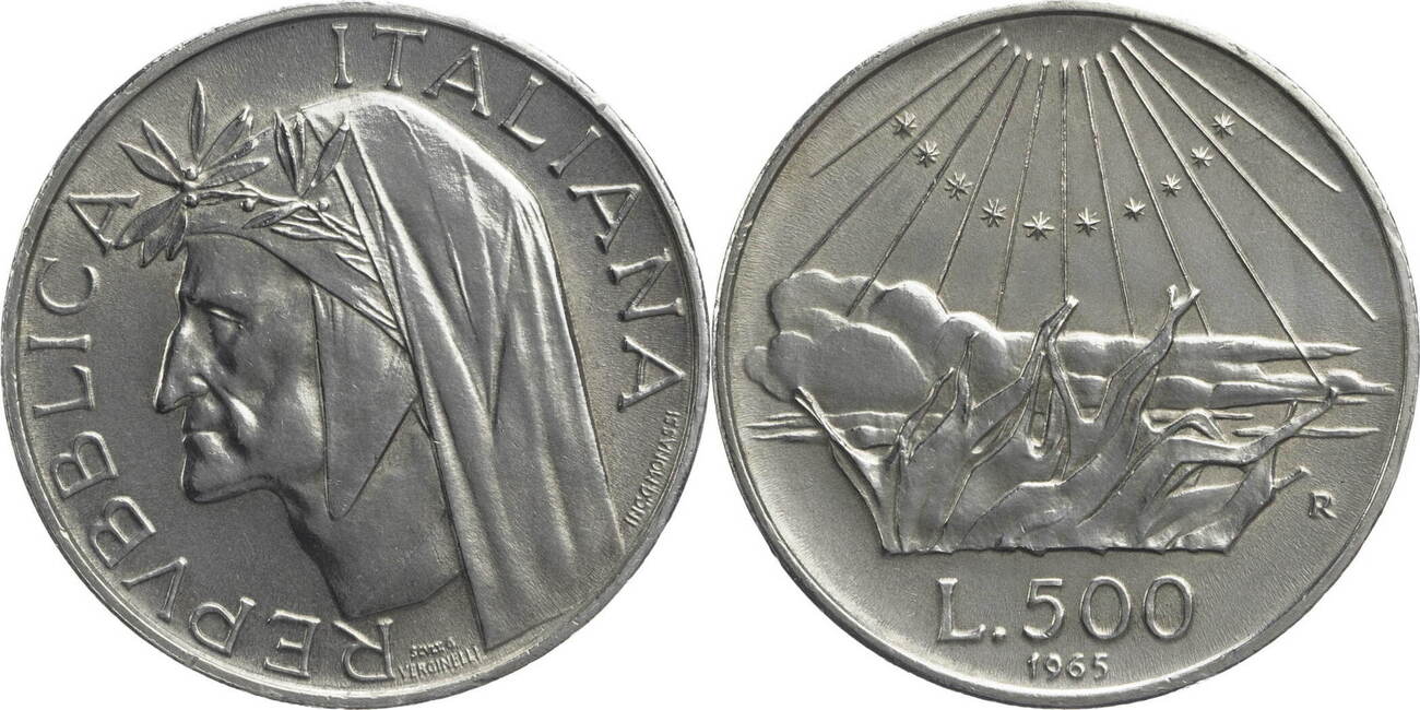 500 Lire 1961 R Auf 100 Jahre Vereinigung Italiens ss | MA-Shops