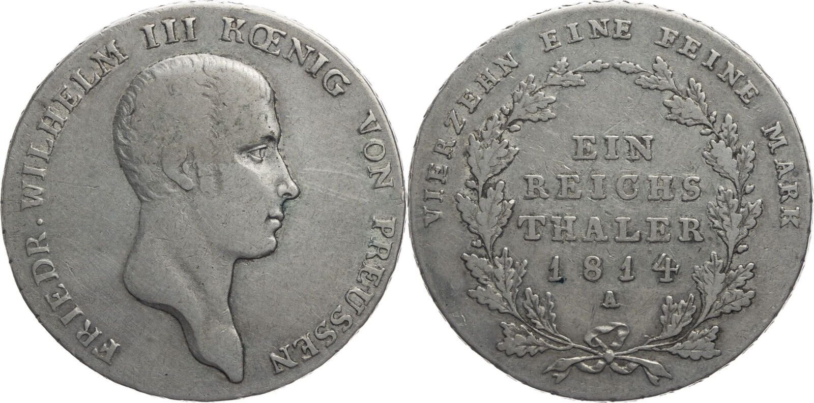 Preussen, Königreich Taler 1814 A Friedrich Wilhelm III. (1797-1840) ss ...