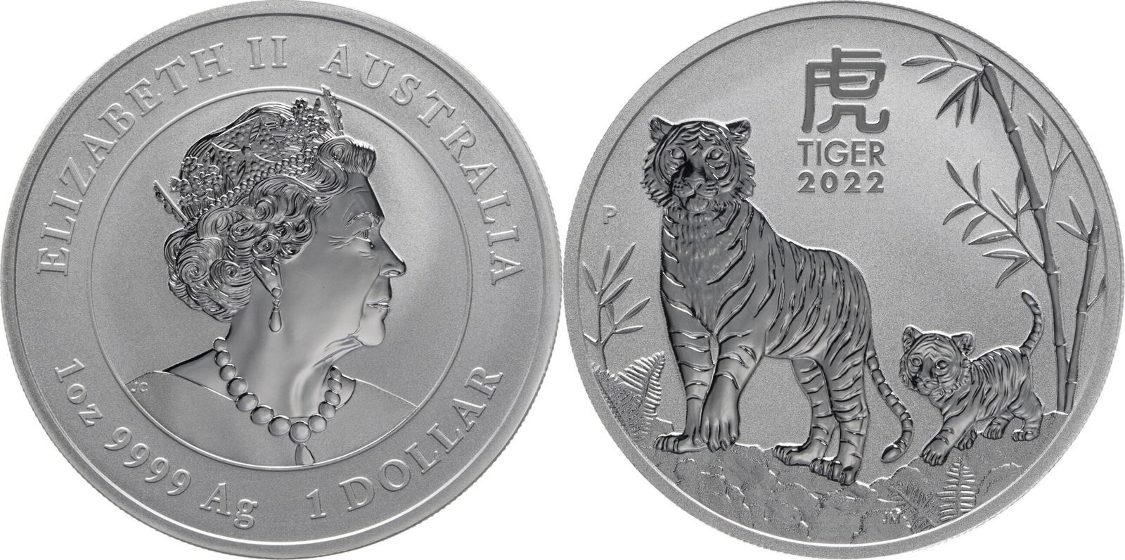 Australien 1 Dollar 2022 Lunar Year Series III - Jahr des Tigers PP | MA-Shops
