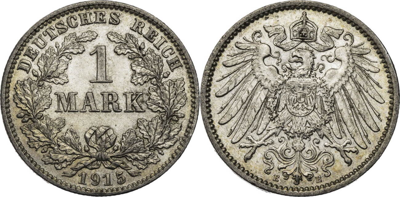 Kaiserreich 1 Mark 1915 E Kursmünze (1891-1916) ss-vz | MA-Shops