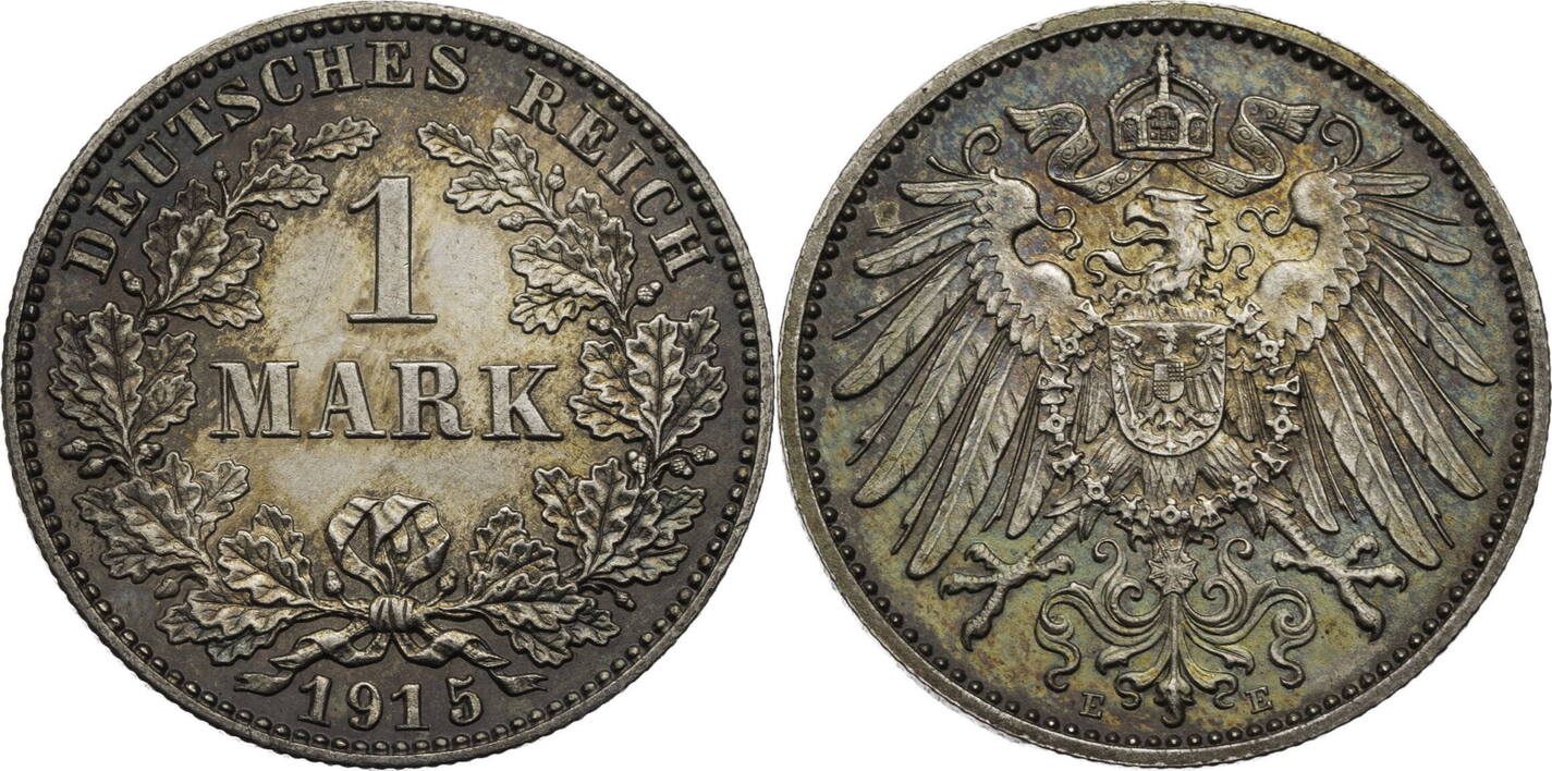 Kaiserreich 1 Mark 1915 E Kursmünze (1891-1916) vz | MA-Shops