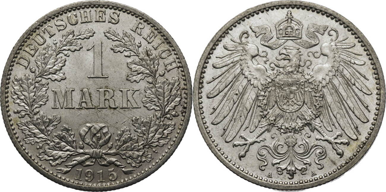 Kaiserreich 1 Mark 1915 A Kursmünze (1891-1916) ss | MA-Shops