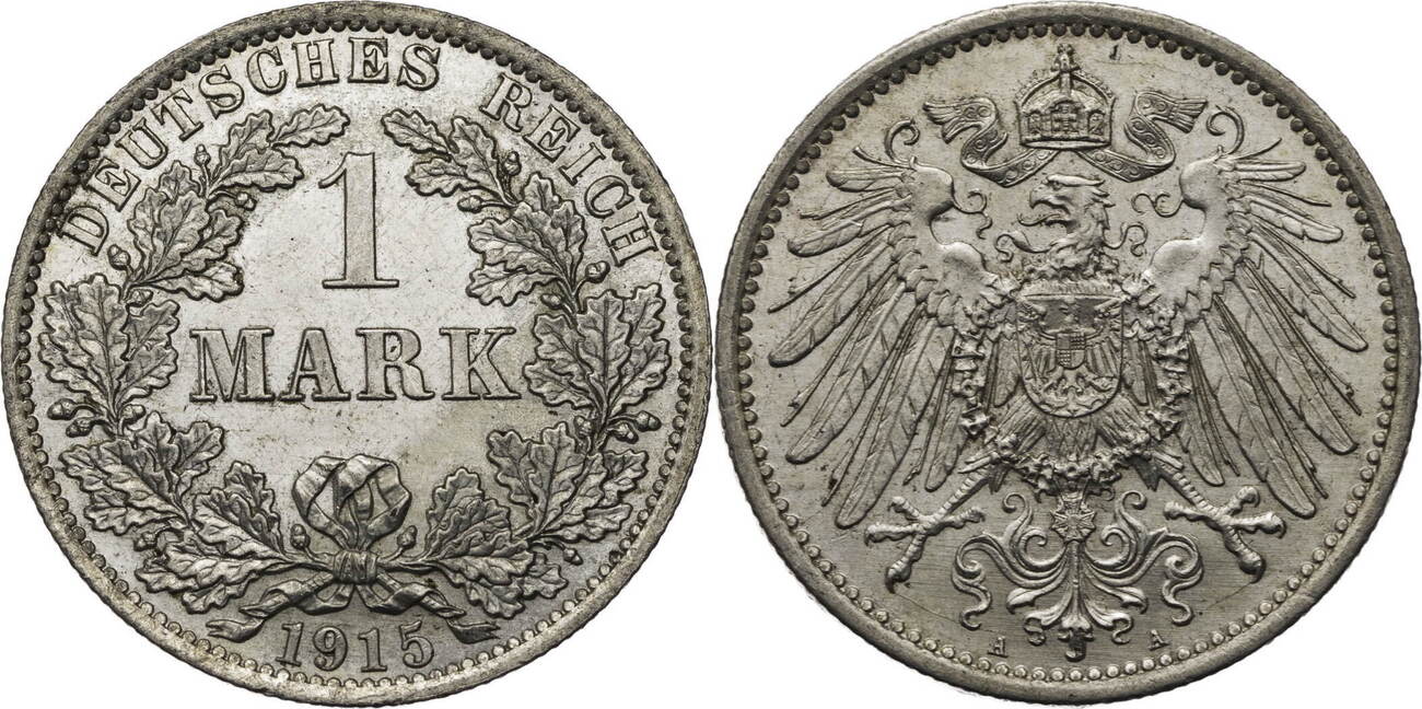 Kaiserreich 1 Mark 1915 A Kursmünze (1891-1916) ss | MA-Shops
