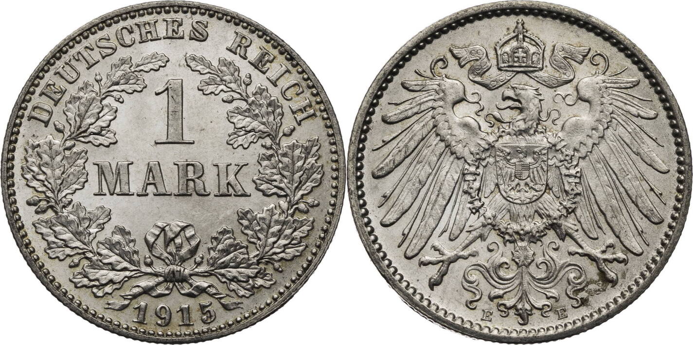 Kaiserreich 1 Mark 1915 E Kursmünze (1891-1916) vz | MA-Shops