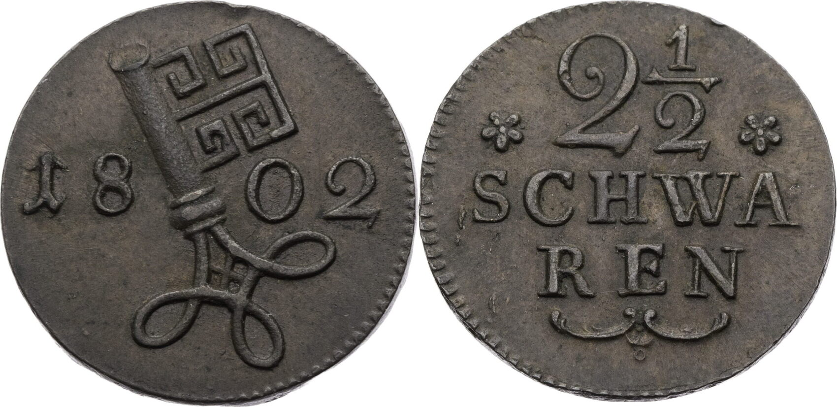 Bremen, Stadt 2½ Schwaren 1802 Kursmünze (1797-1802) ss-vz | MA-Shops