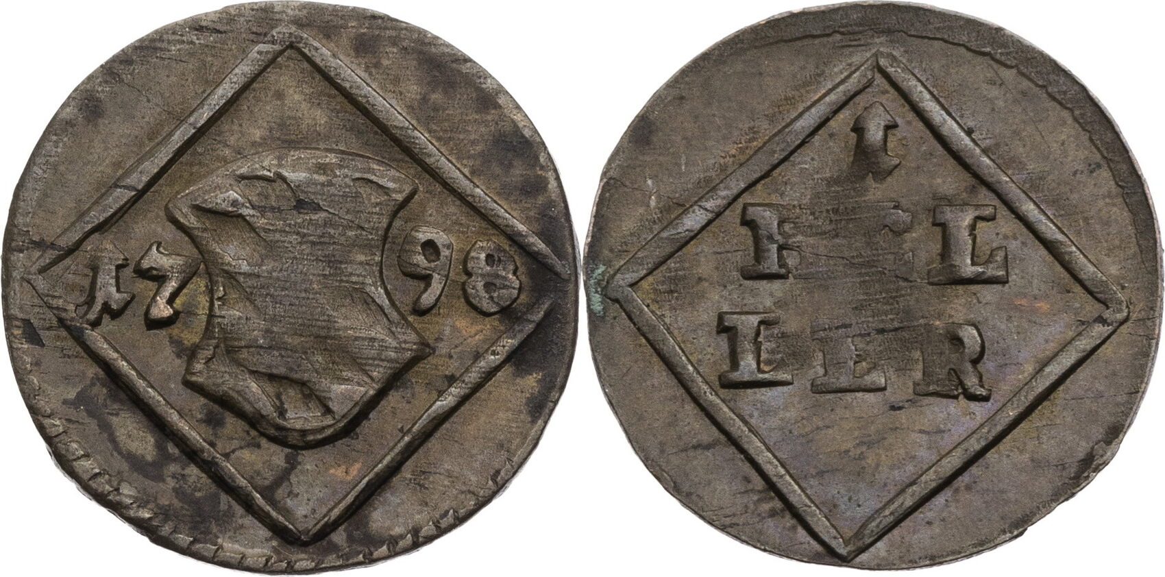 Bayern, Kurfürstentum 1 Heller 1798 Karl Theodor (1777-1799 ...