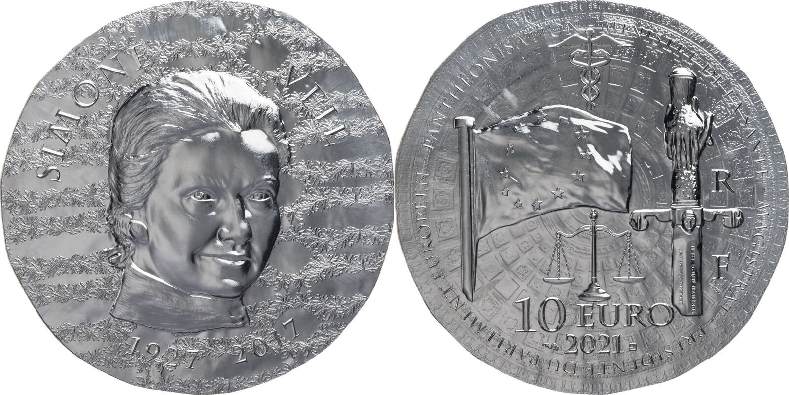 10 Euro 2021 Frauen Frankreichs - Simone Veil PP in Kapsel | MA-Shops