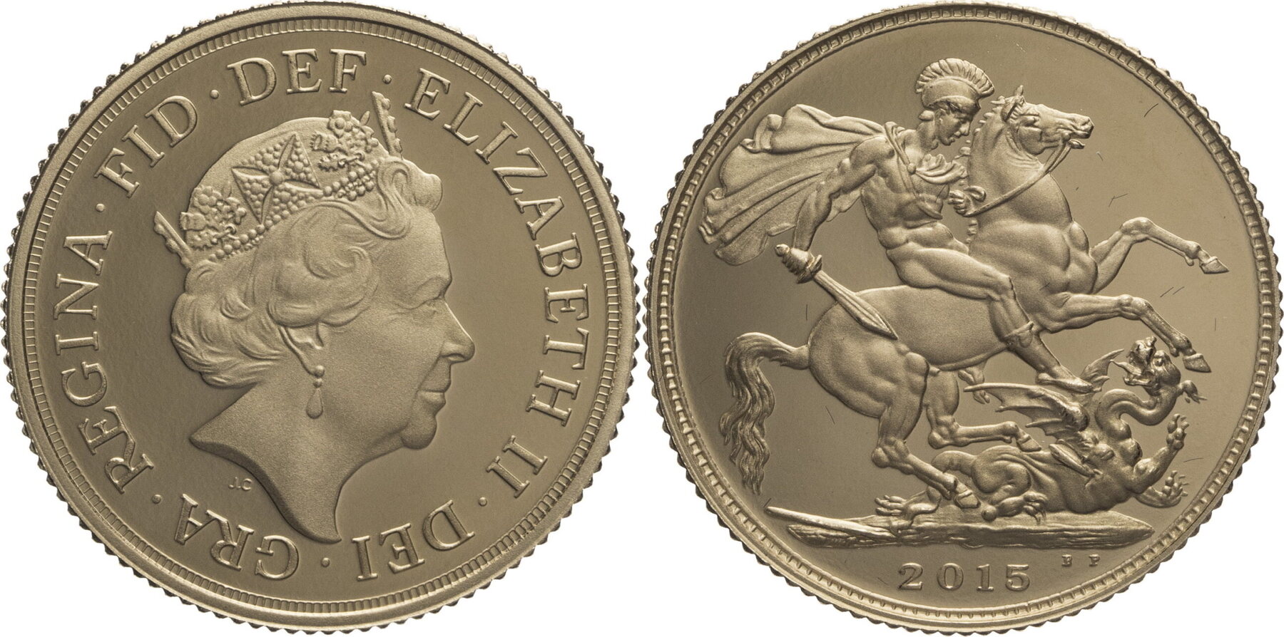 Großbritannien 1 Sovereign 2015 Elisabeth II. (1952-2022) - 5tes ...