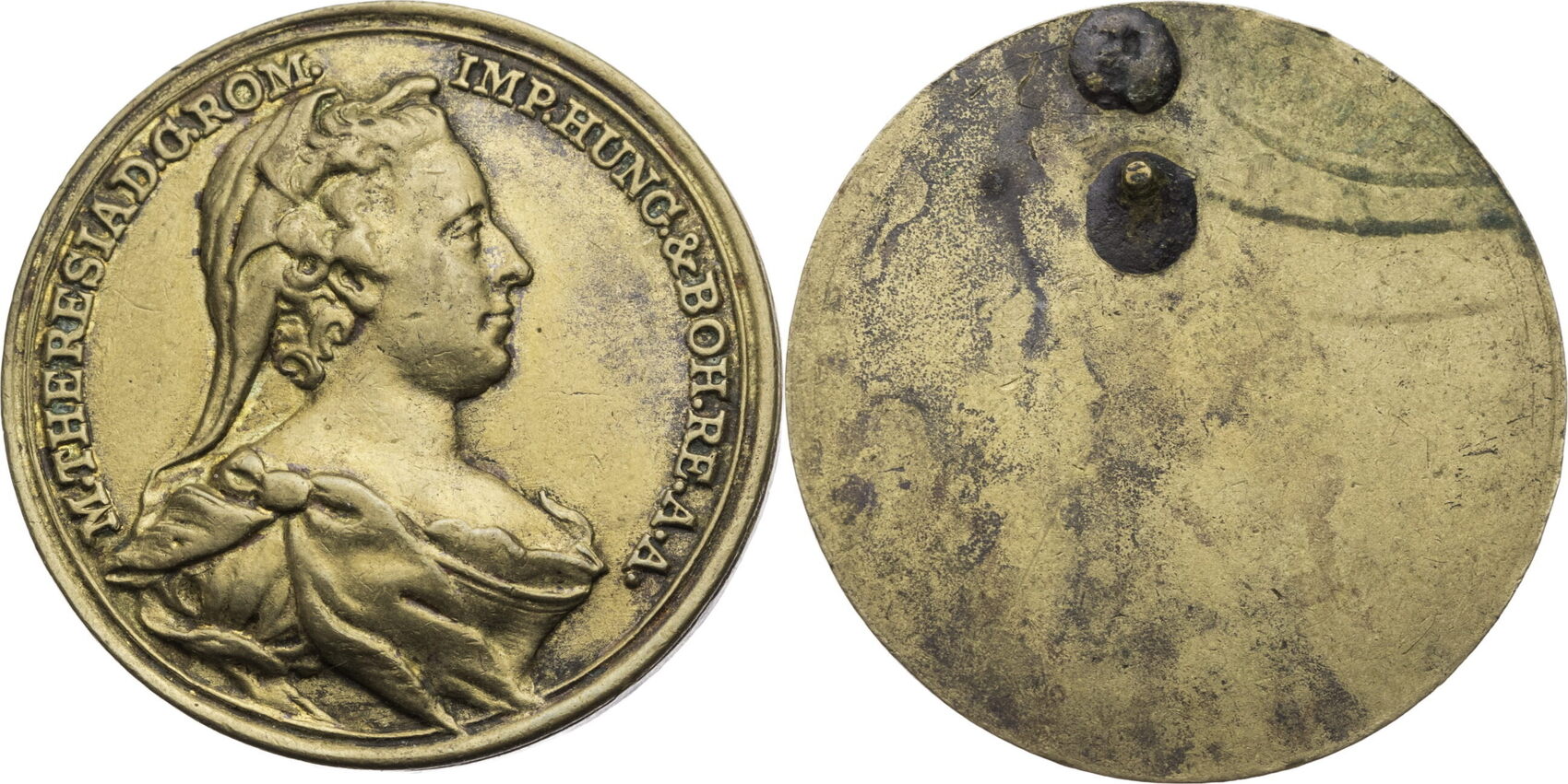 Österreich, Kaiserreich einseitige Plakette o.J. Maria Theresia (1740 ...