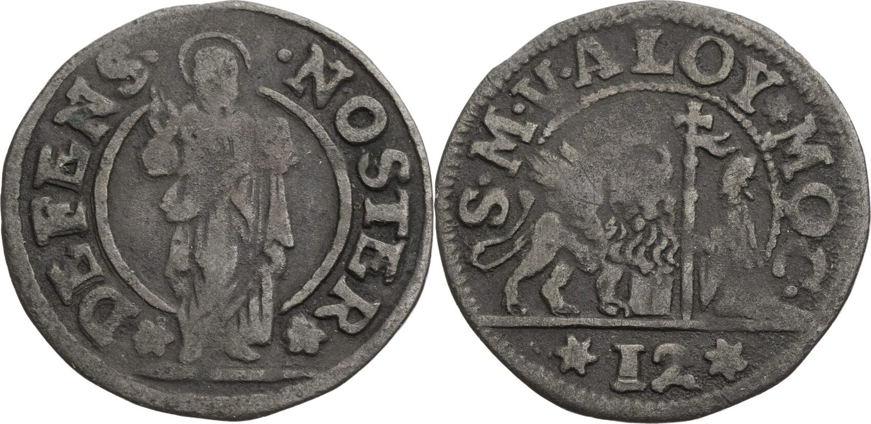 Italien, Venedig 12 Bagattini o.J. Alvise Giovanni Mocenigo (1763-1779 ...