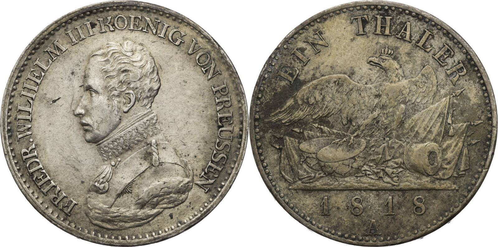 Preussen, Königreich 1 Taler 1818 A Friedrich Wilhelm III. (1797-1840 ...