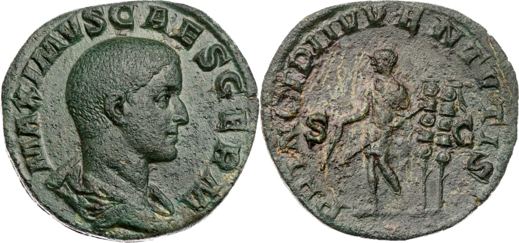 Römische Kaiserzeit Sesterz 236-238 n. Chr. Maximus Caesar, Büste ...