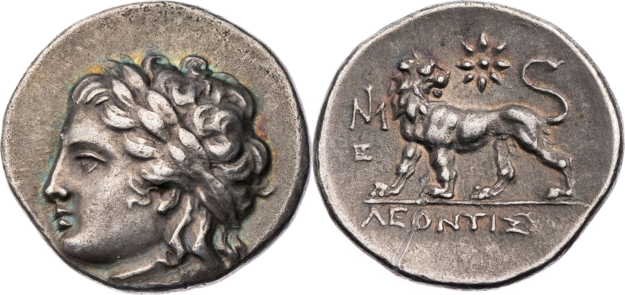 Ionien Drachme 259-246 v. Chr. Milet, Magistrat Leontiskos, Kopf des ...