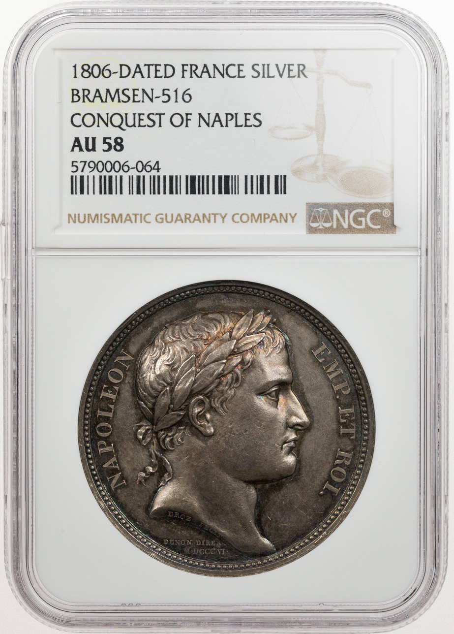 Frankreich Silbermedaille 1806 Napoléon I. (1804-1814), auf die ...