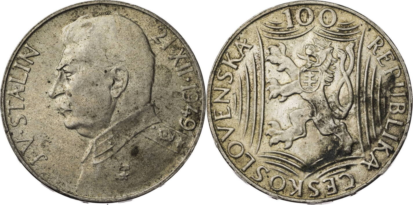 Tschechoslowakei 100 Korun 1949 Auf Josef Stalin ss | MA-Shops