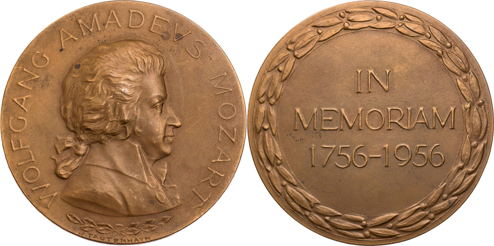 Österreich Medaille 1931 Auf den 140. Todestag von Wolfgang Amadeus Mozart ss-vz | MA-Shops